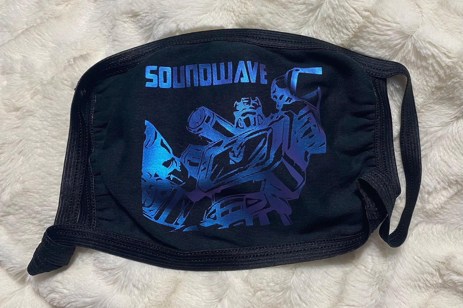 Soundwave Transformer Face Mask - Etsy