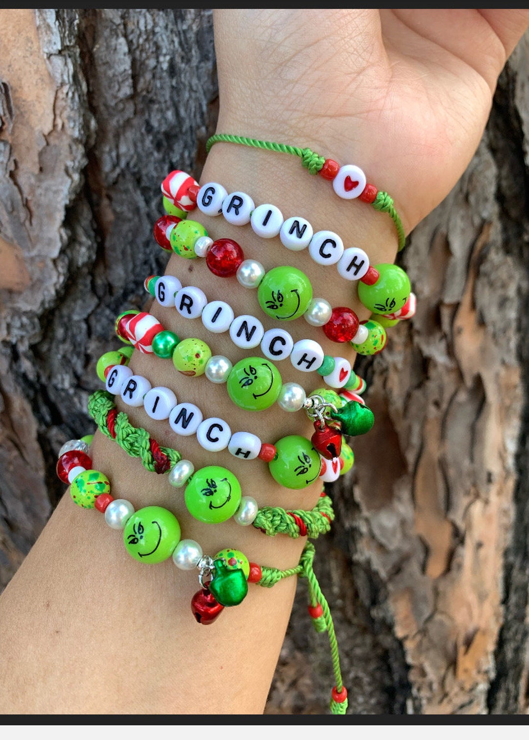 Grinch Bracelets Christmas Bracelets Grinch Jewelry Christmas Gift ...