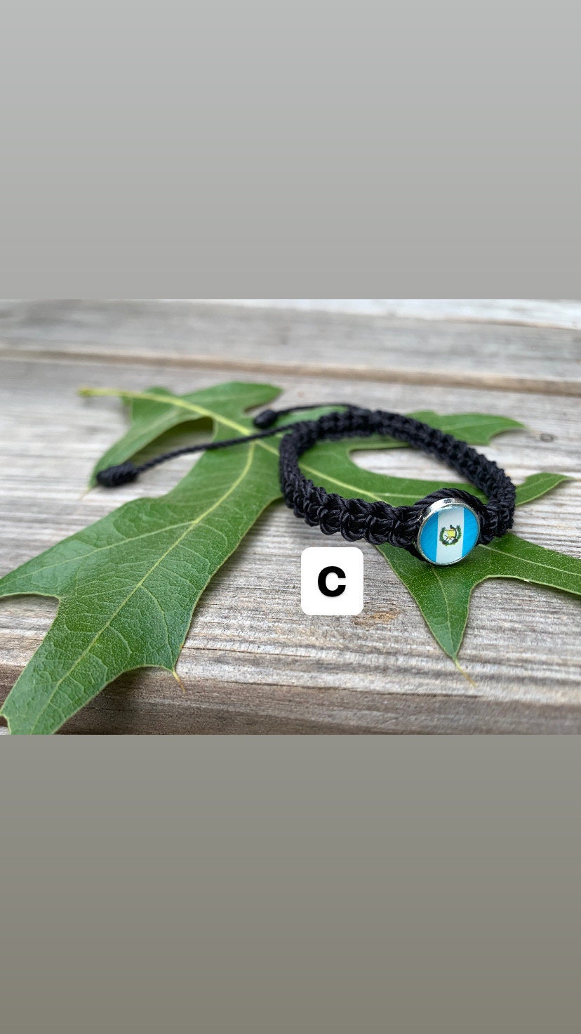 Handmade Guatemala Flag Bracelet: Chapin Pride Jewelry - Etsy