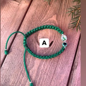 San Judas Tadeo Bracelet: Green Evil Eye, Catholic Protection, Jade ...