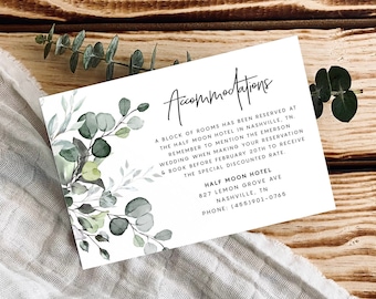 Wedding Transportation Card | Etsy
