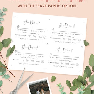 Menu Selection Card Template Printable Wedding RSVP Menu Card - Etsy