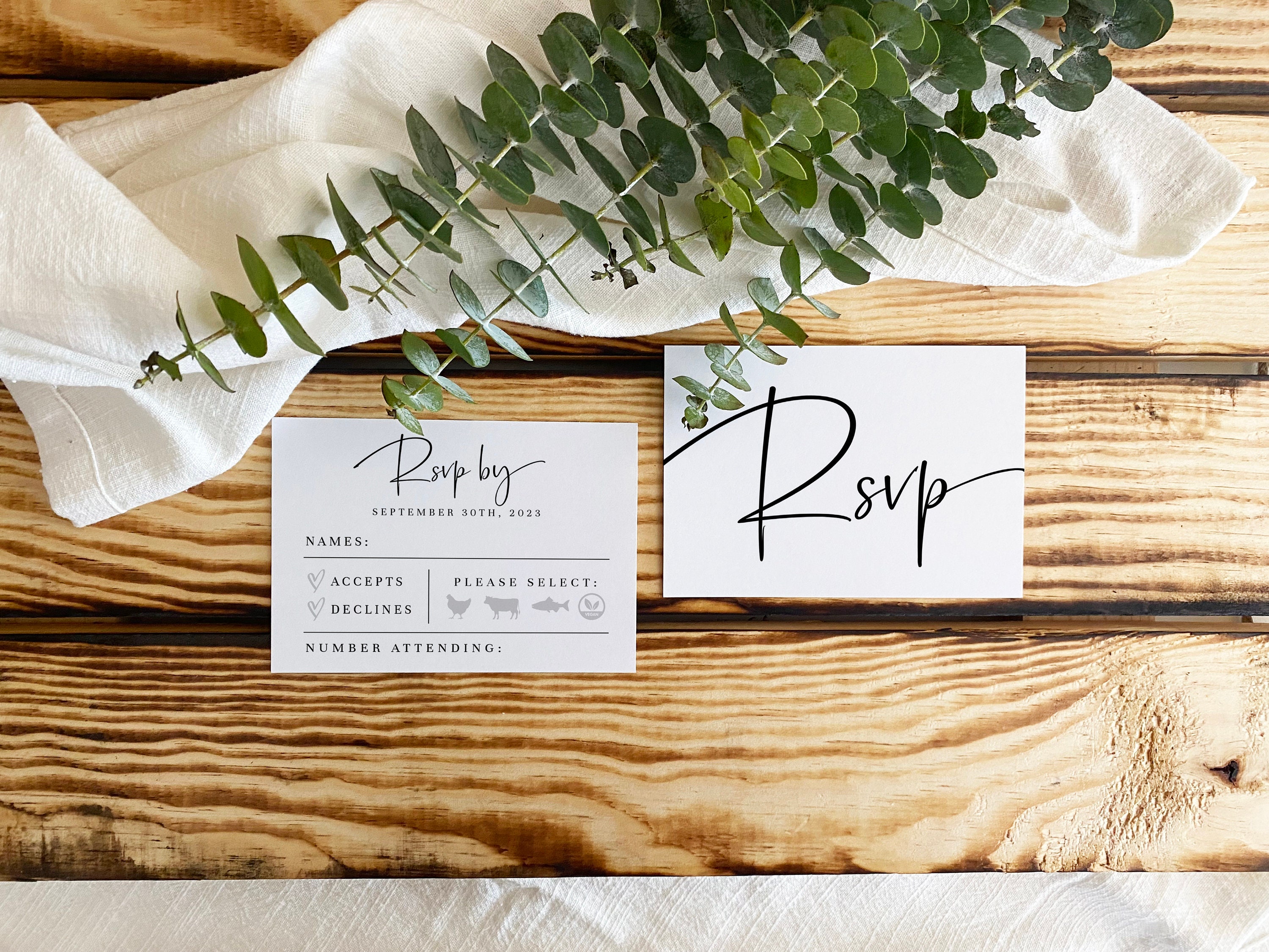 Menu Selection Card Template Printable Wedding RSVP Menu Card | Etsy