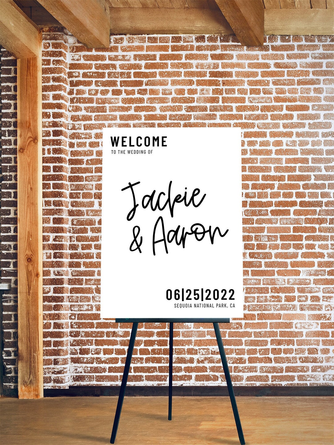 Minimalist Wedding Welcome Sign Template, Modern Wedding Welcome Sign, Editable Printable ...