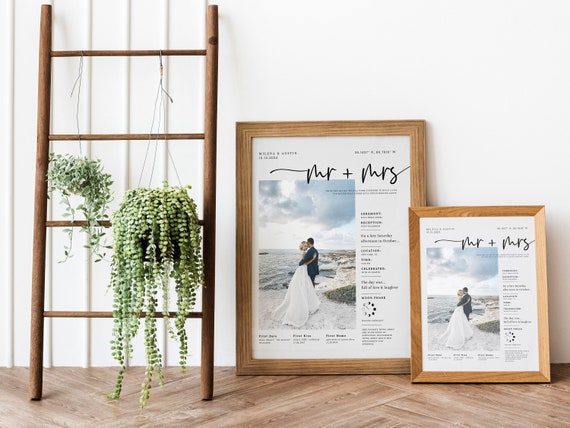 Fun Facts About the Couple Sign Couple Infographic Wall Art | Etsy