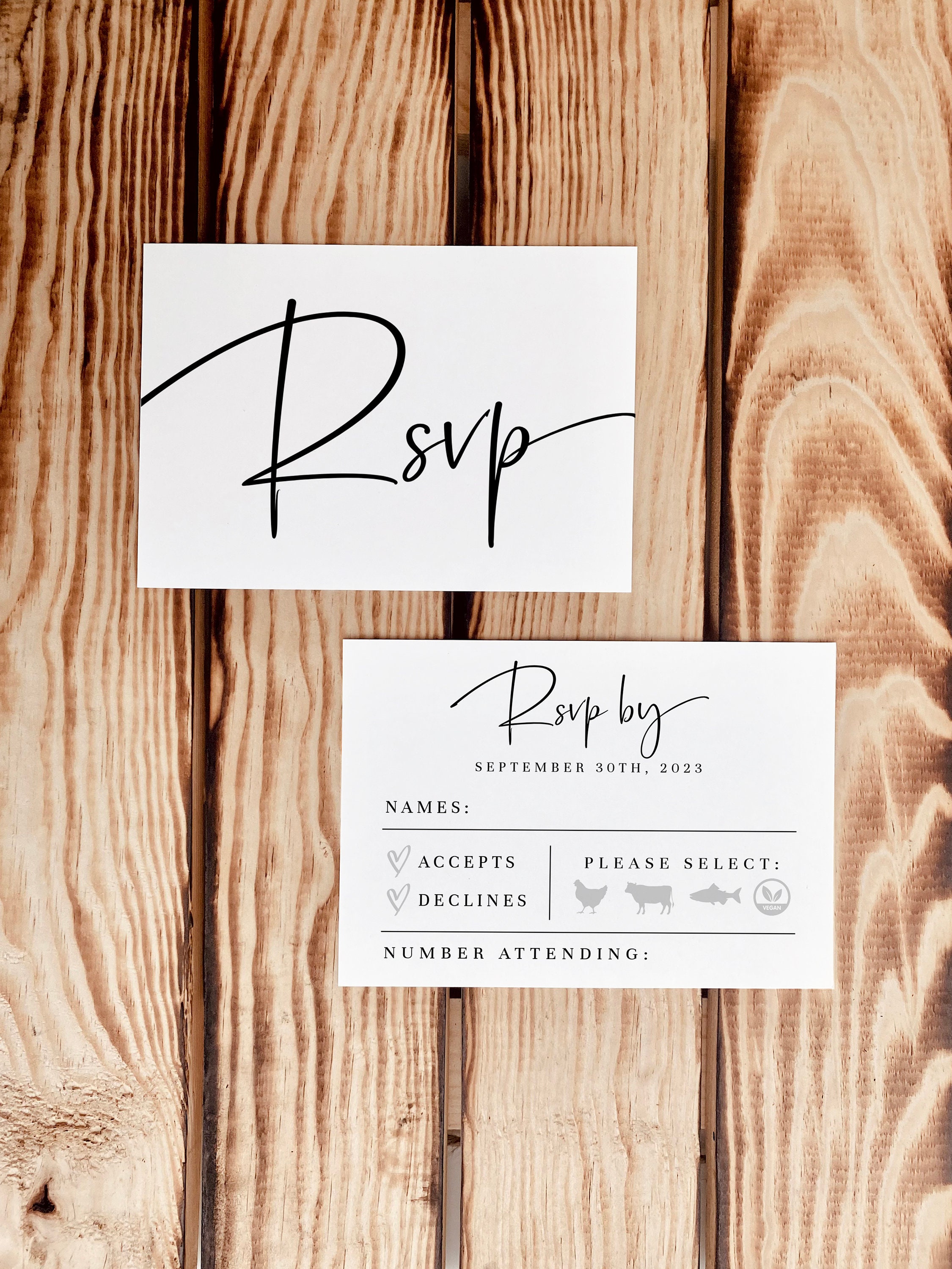 Menu Selection Card Template Printable Wedding RSVP Menu Card | Etsy