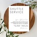 Wedding Shuttle Service Sign, Wedding Transportation Sign, Shuttle ...
