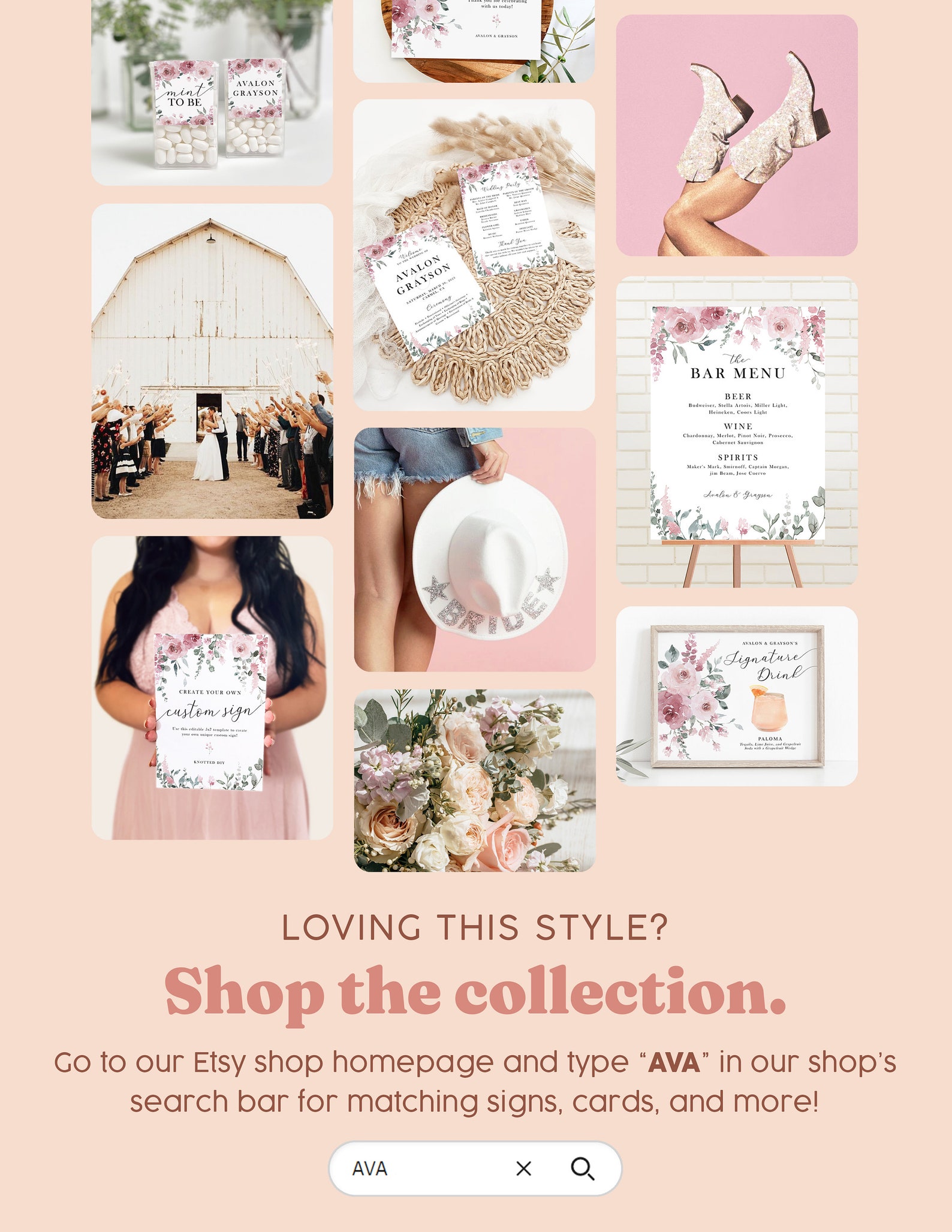 Menu Selection Card Template Printable Wedding RSVP Menu Card - Etsy