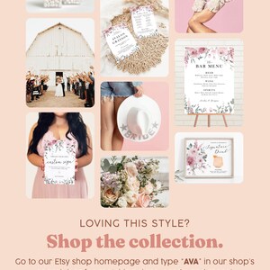 Menu Selection Card Template Printable Wedding RSVP Menu Card - Etsy