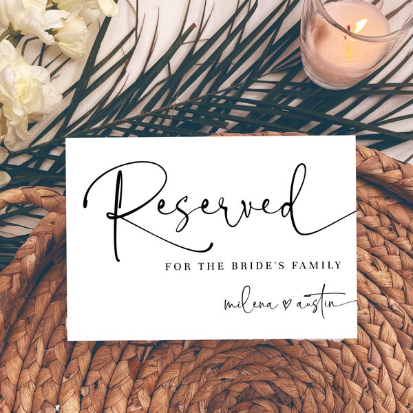 Reserved Sign - Etsy