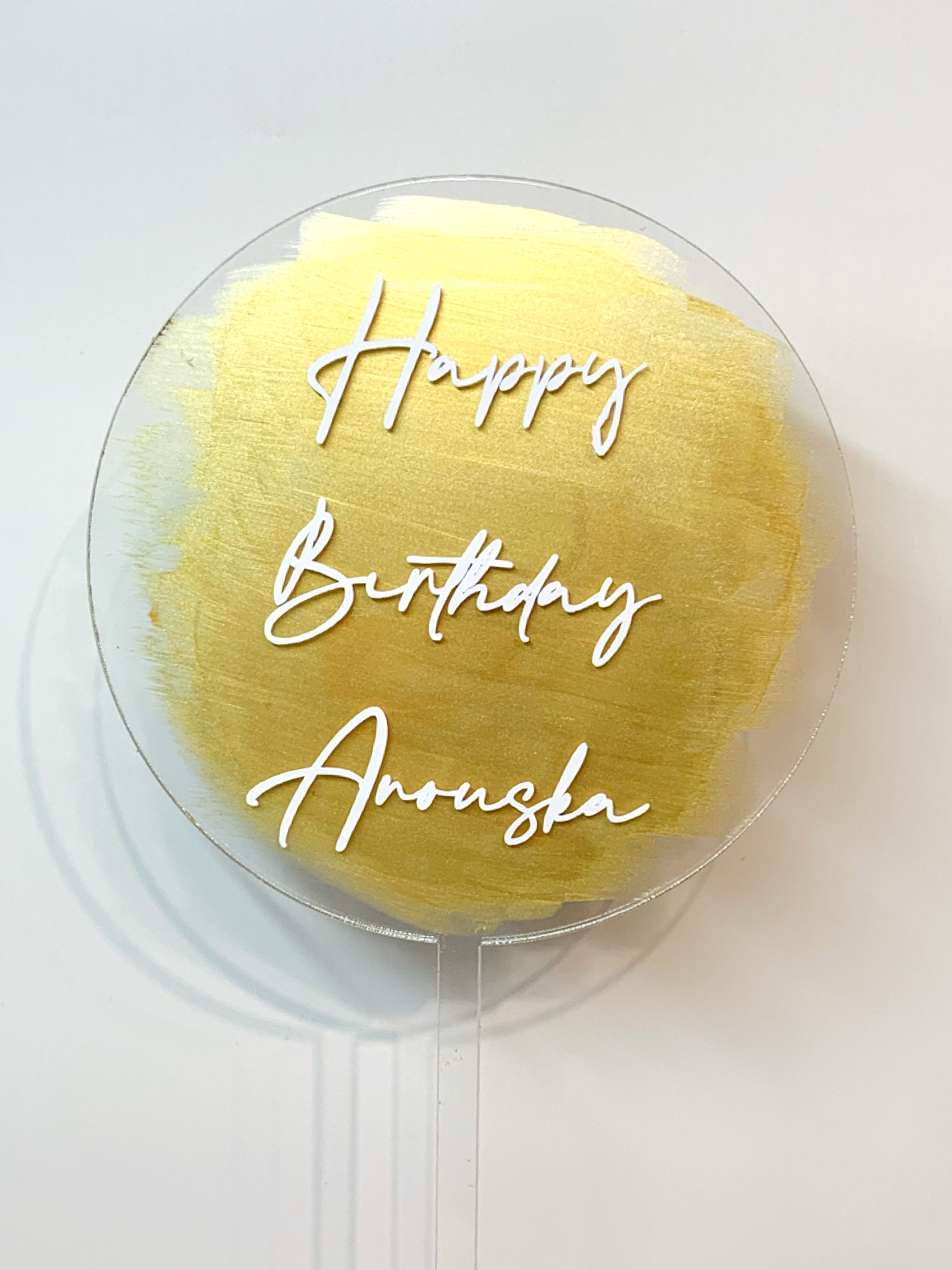 Personalised acrylic cake paddle | Etsy