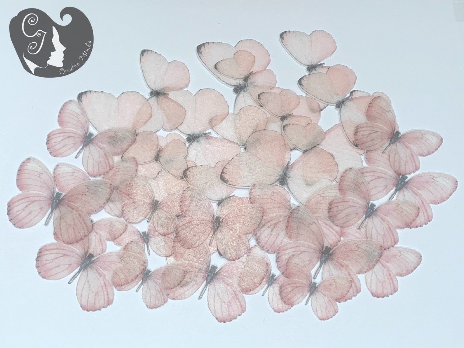 36 Pre Cut Edible Wafer Paper Rice Paper Butterflies Etsy
