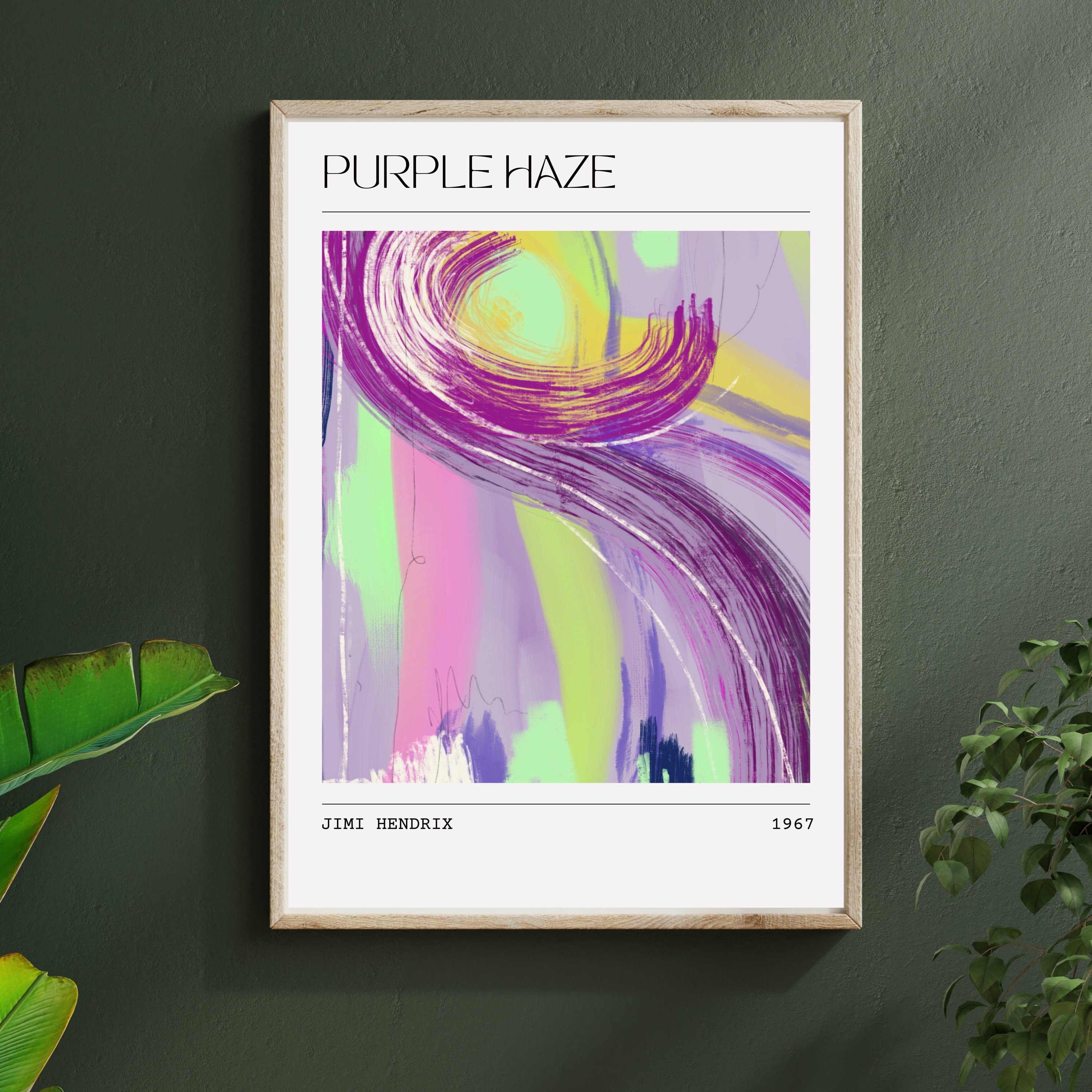 Jimi Hendrix Purple Haze Poster