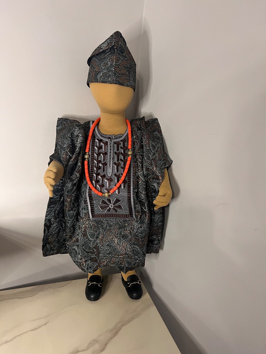 First Birthday Damask Outfit for Baby Boys: Agbada - Etsy