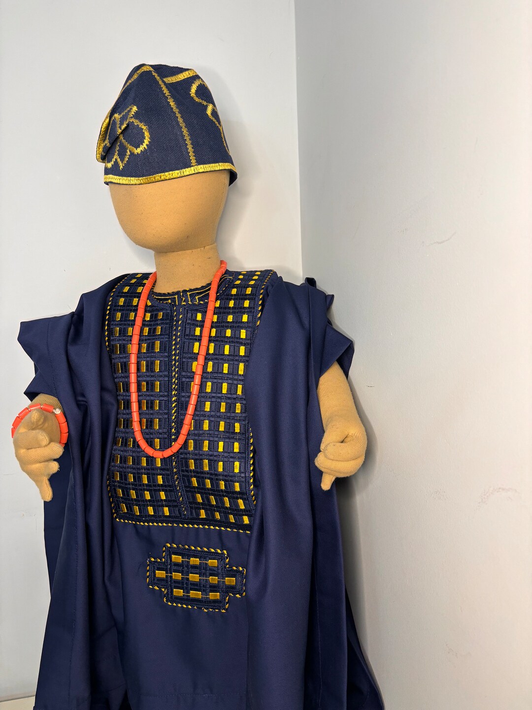 First Birthday Agbada Outfit for Baby Boys With Beads - Etsy