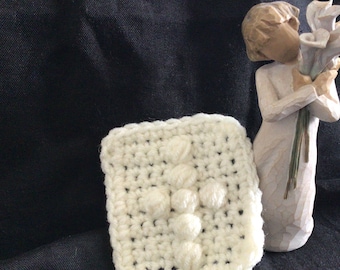 Crochet Pocket Prayer Square - Handmade Crocheted Prayer Square to Go ...