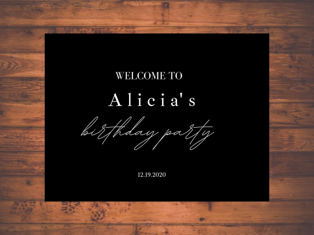 Birthday Sign Printable - Etsy