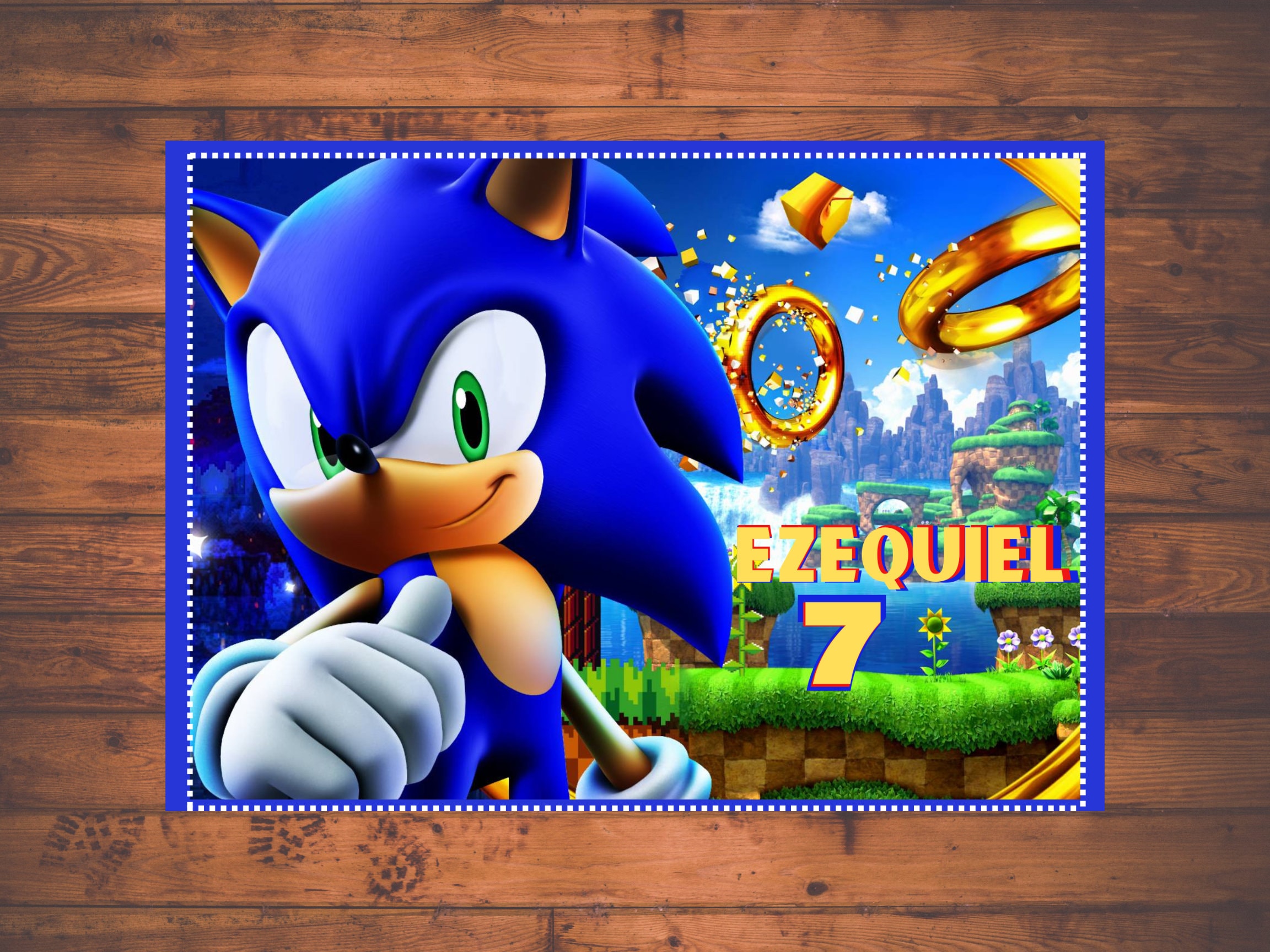 Sonic Party Flyer - Etsy