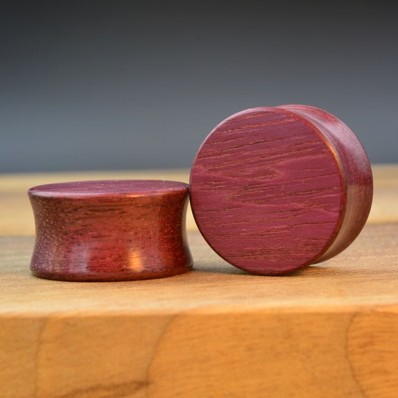 Purple Wood Ear Plugs | Etsy