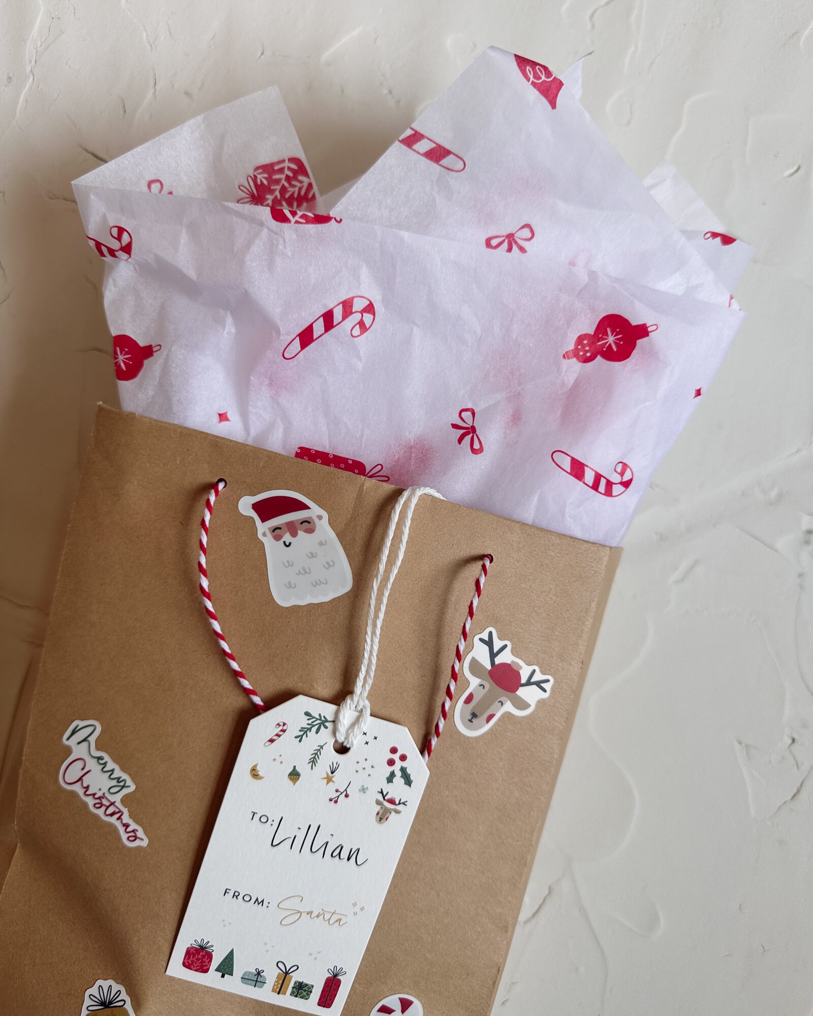 Christmas Tissue Paper - 8 Sheets • Santa-themed Tissue Paper - Etsy
