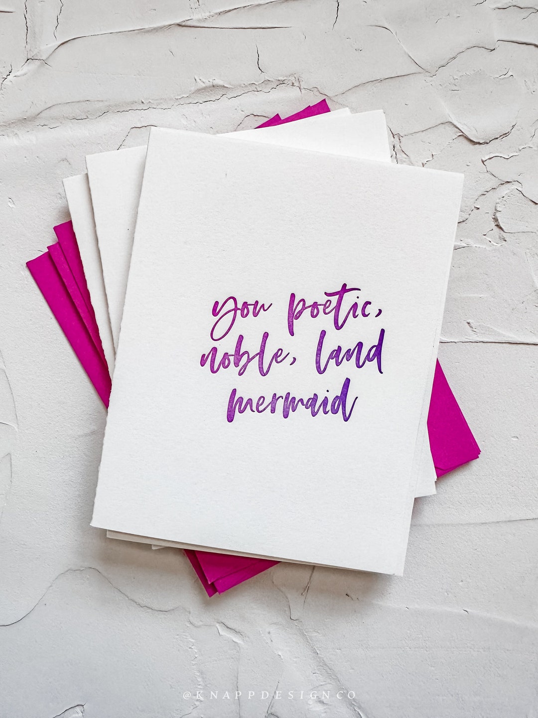 Galentine's Day Card | Poetic Land Mermaid Galentine's Day Compliment ...