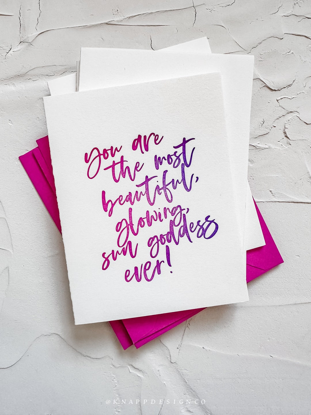 Sun Goddess Galentine's Day Card: Letterpress Compliment Note - Etsy