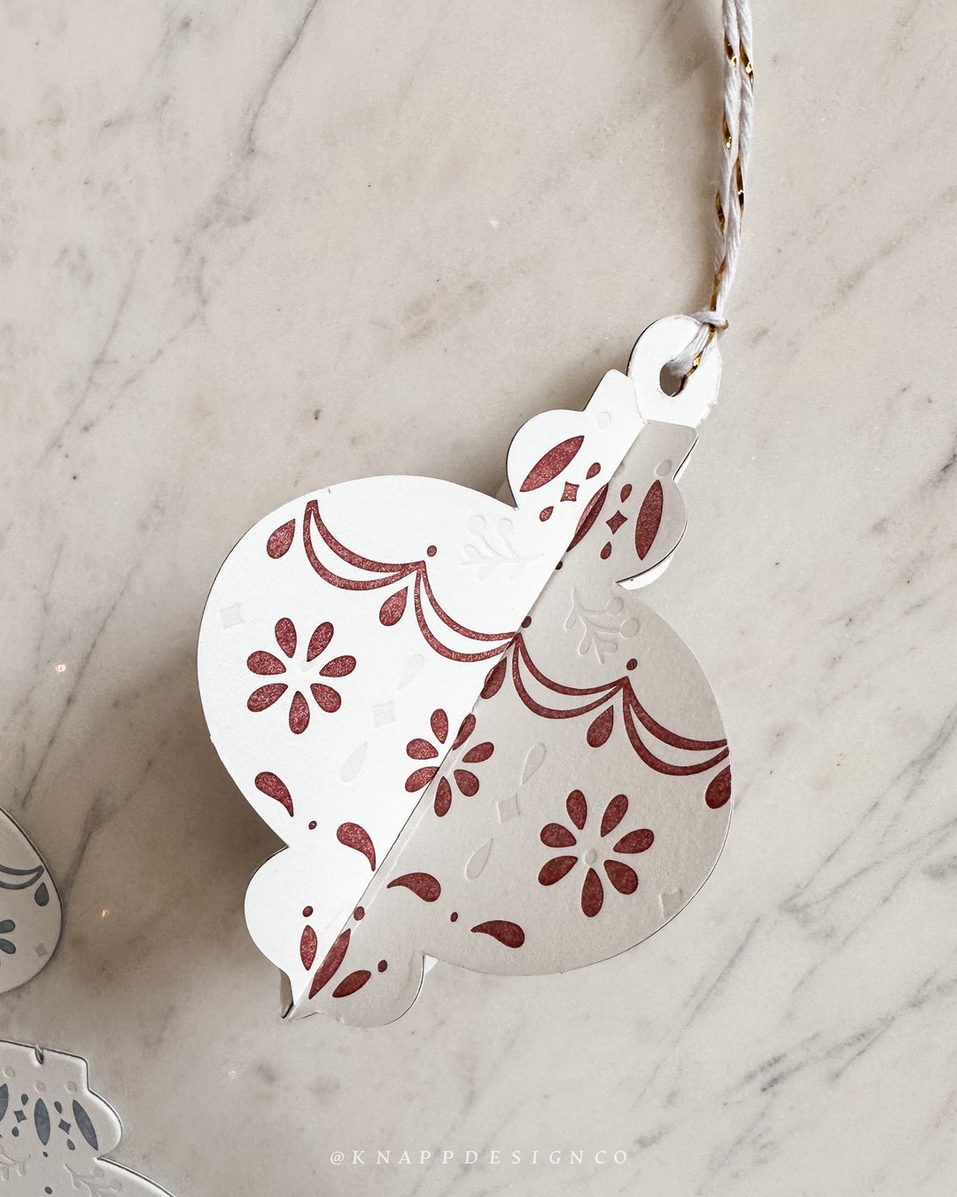 3D Vintage Style Letterpress and Die Cut Paper Ornaments - Etsy