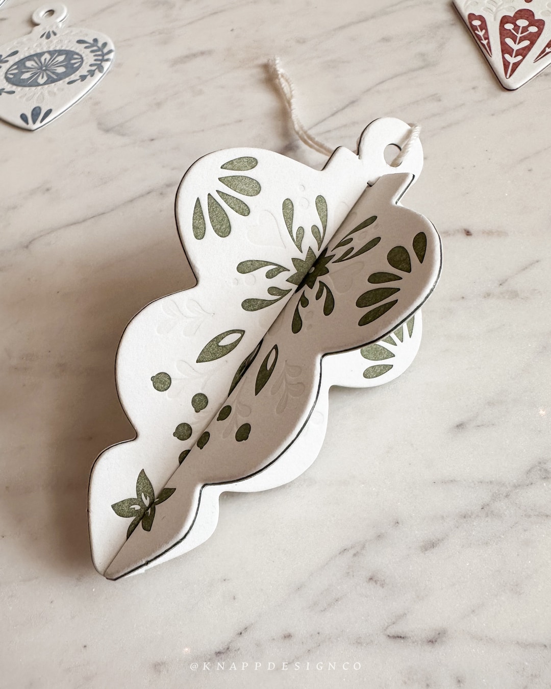 3D Vintage Style Letterpress and Die Cut Paper Ornaments - Etsy