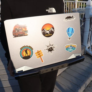 Outdoor Adventure Stickers for Water Bottles, Camping Hiking Sticker ...