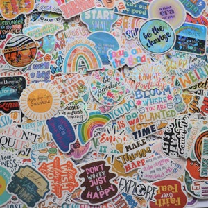 Motivational Quote Stickers 10pc-300pcs for Laptop - Etsy