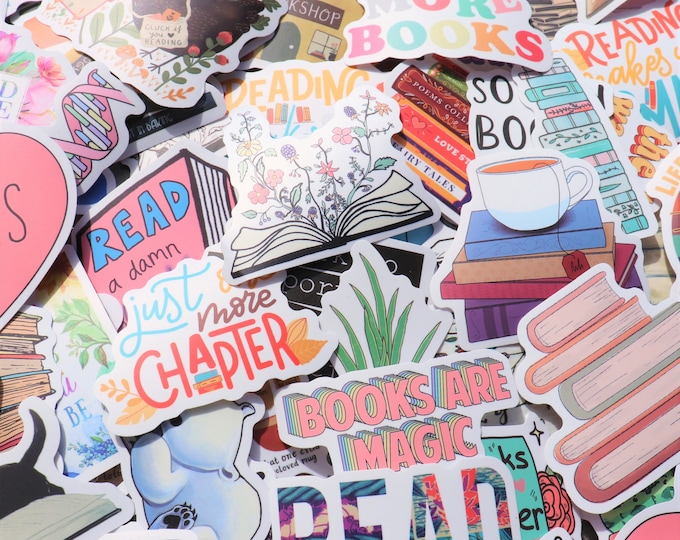 Pretty Girls Read Books Sticker Vinyl Sticker, Laptop Sticker, Book ...