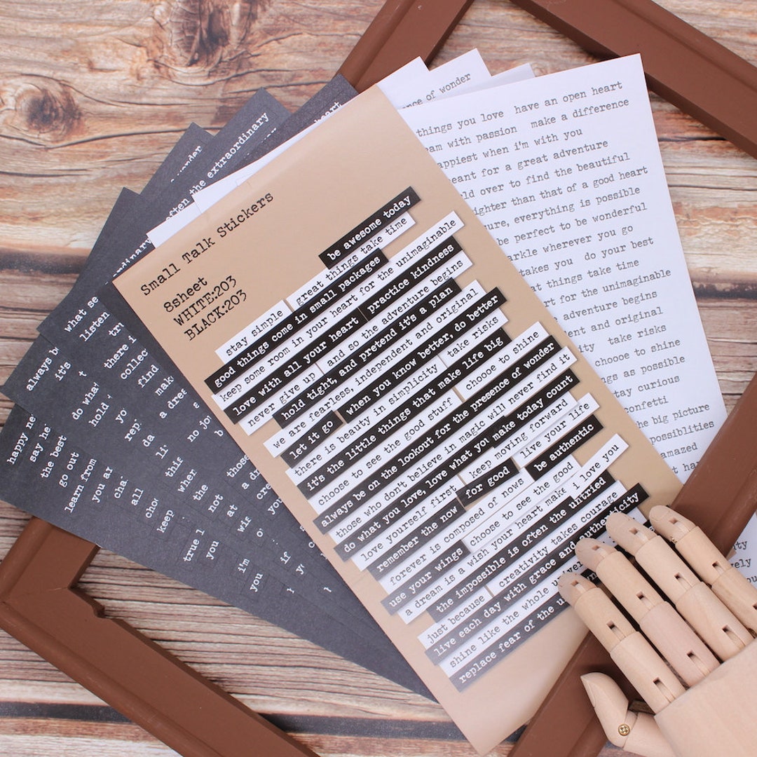 400 Pcs Small Talk Stickers Sheets, Positive Motivational Stickers for ...