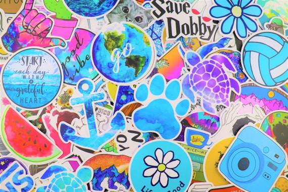 300pc VSCO Stickers Pack Ocean Themed Outdoor Decal for Laptop | Etsy