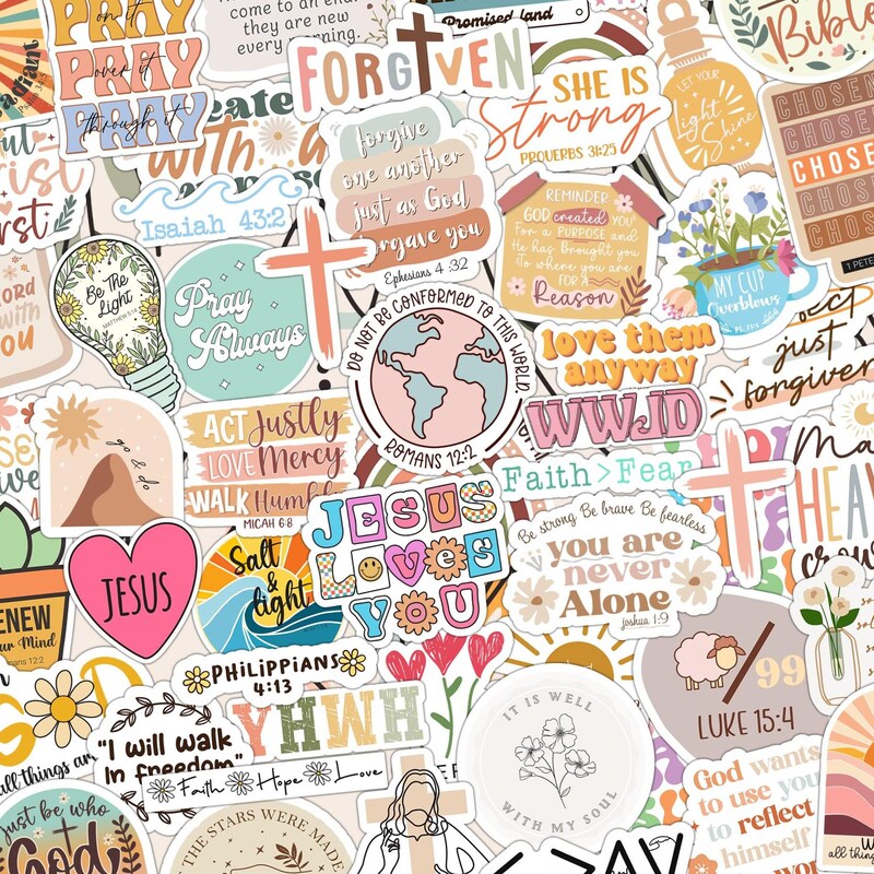Christian Stickers - Etsy