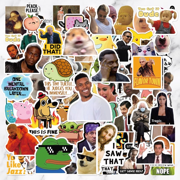 Funny Meme Laptop Stickers - Etsy