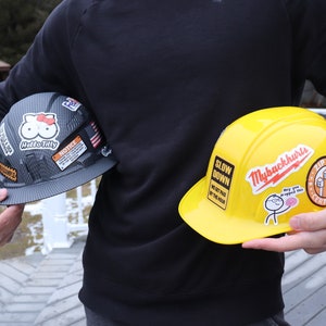 10-120PCS Blue Collar Stickers for Hard Hat (dirty), Tool Box Helmet ...