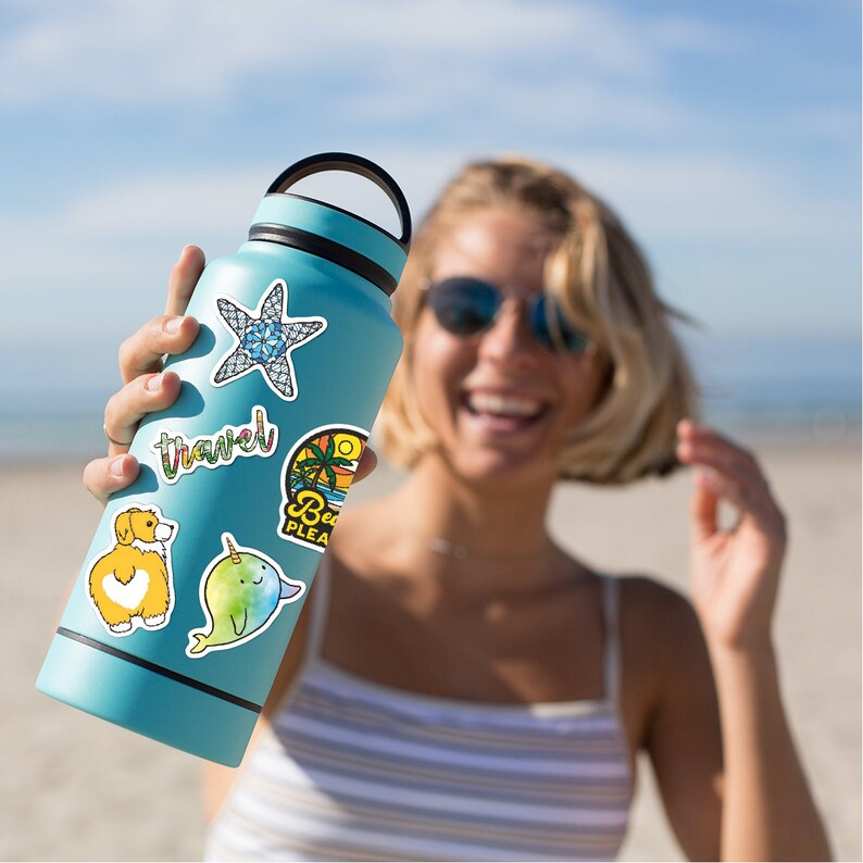 300pc VSCO Stickers Pack Ocean Themed Outdoor Decal for Laptop Hydro ...