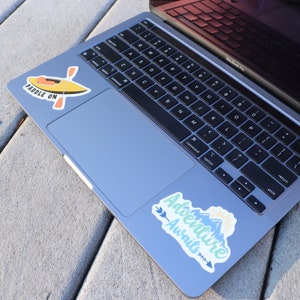 Outdoor Adventure Stickers for Water Bottles, Camping Hiking Sticker ...