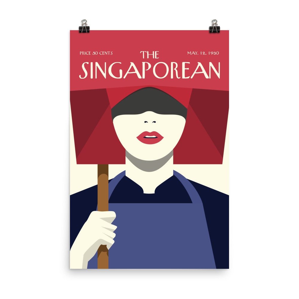 The Singaporean Samsui Women Artprint Poster - Etsy