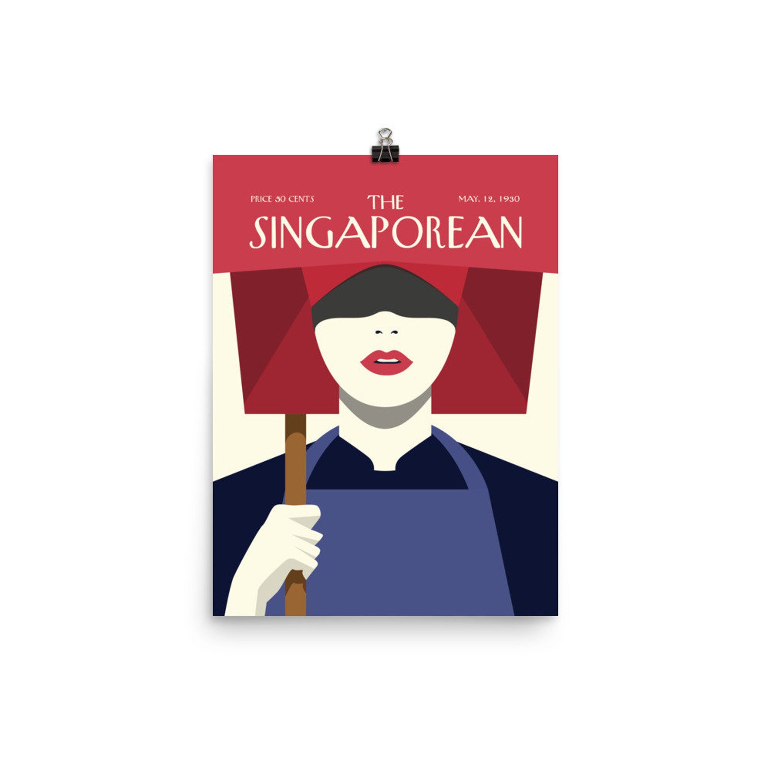 The Singaporean Samsui Women Artprint Poster - Etsy