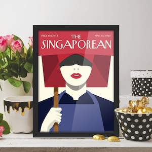 The Singaporean Samsui Women Artprint Poster - Etsy