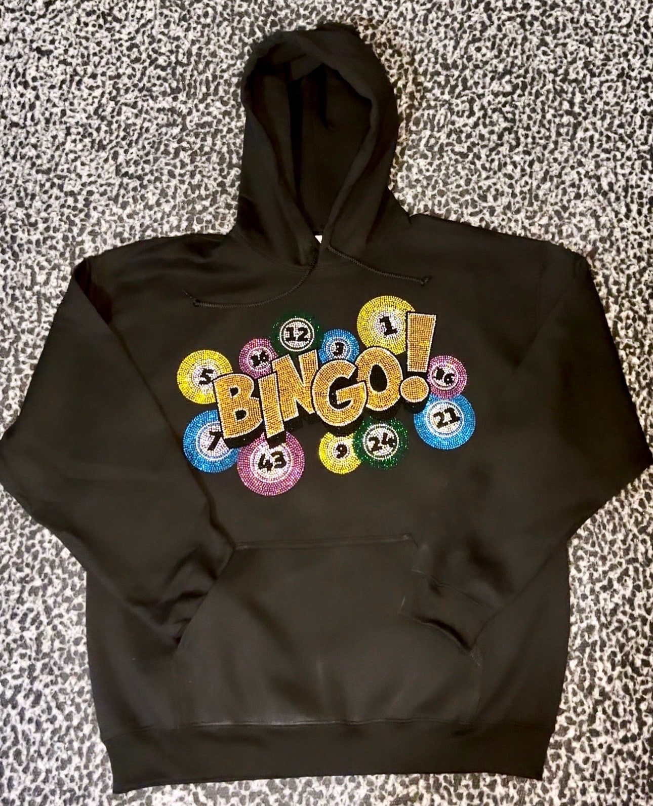 Bingo Lover Hoodie Bingo Player Rhinestone Design Gift Idea - Etsy