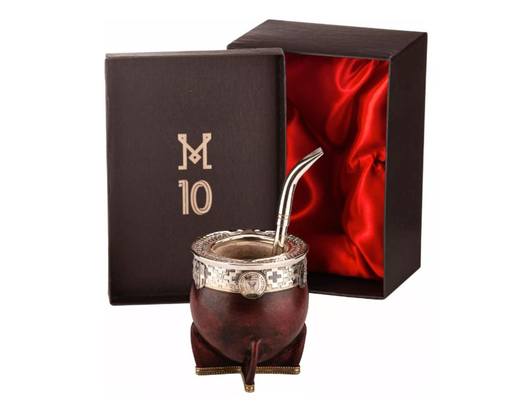 Original Imperial MESSI Fan Mate Cup Yerba Mate Gourd Cup Mate Bombilla ...