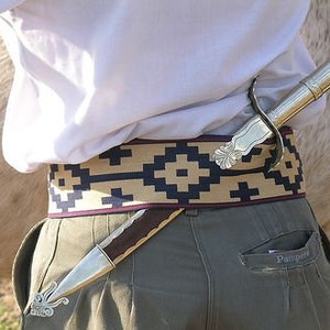 Gaucho Faja Embroidered Guarda Pampa Traditional Gaucho Belt Argentine ...