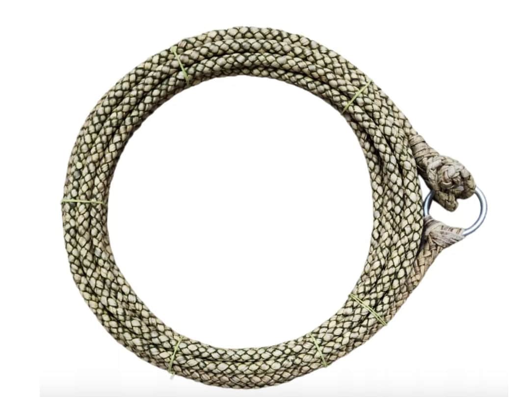 Traditional RAWHIDE Gaucho LASSO 4x39ft Handmade Braided Handbraided ...
