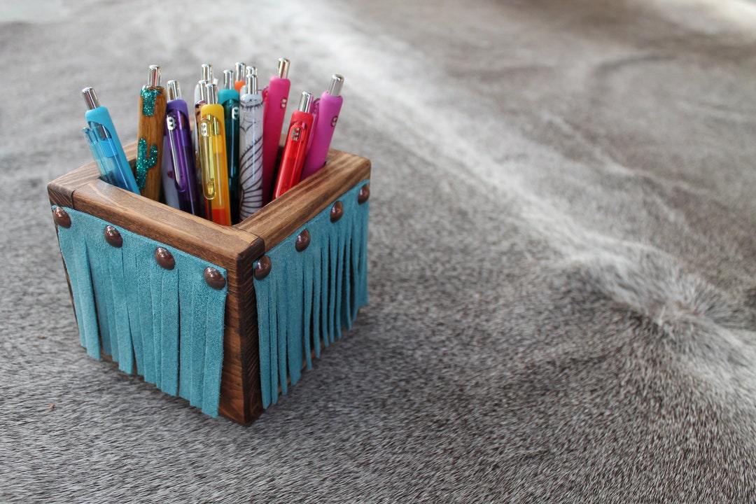 Pen/pencil Holder With Fringe - Etsy