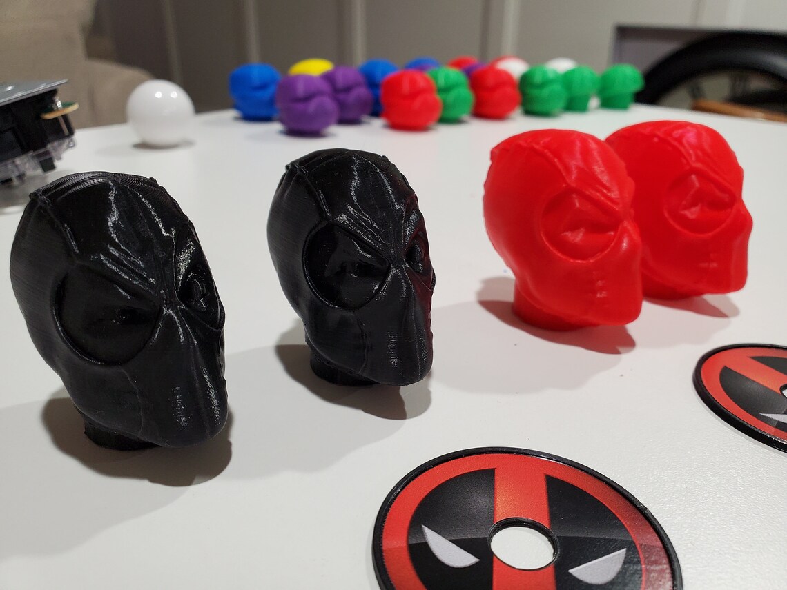 Arcade Joystick Topper Deadpool or Thanos | Etsy
