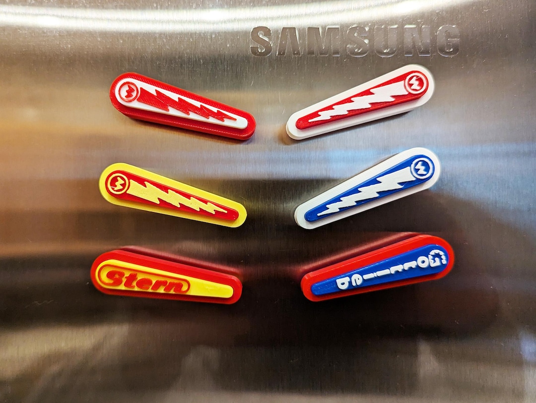 Pinball Flipper Fridge Magnets - 6-pack - Etsy