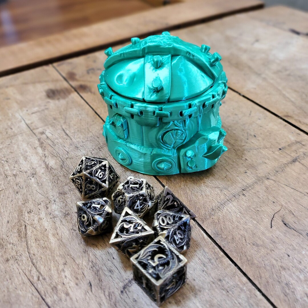 D&D Half-orc Dice Holder Dnd Caddy Vault Dungeons and Dragons D20 ...