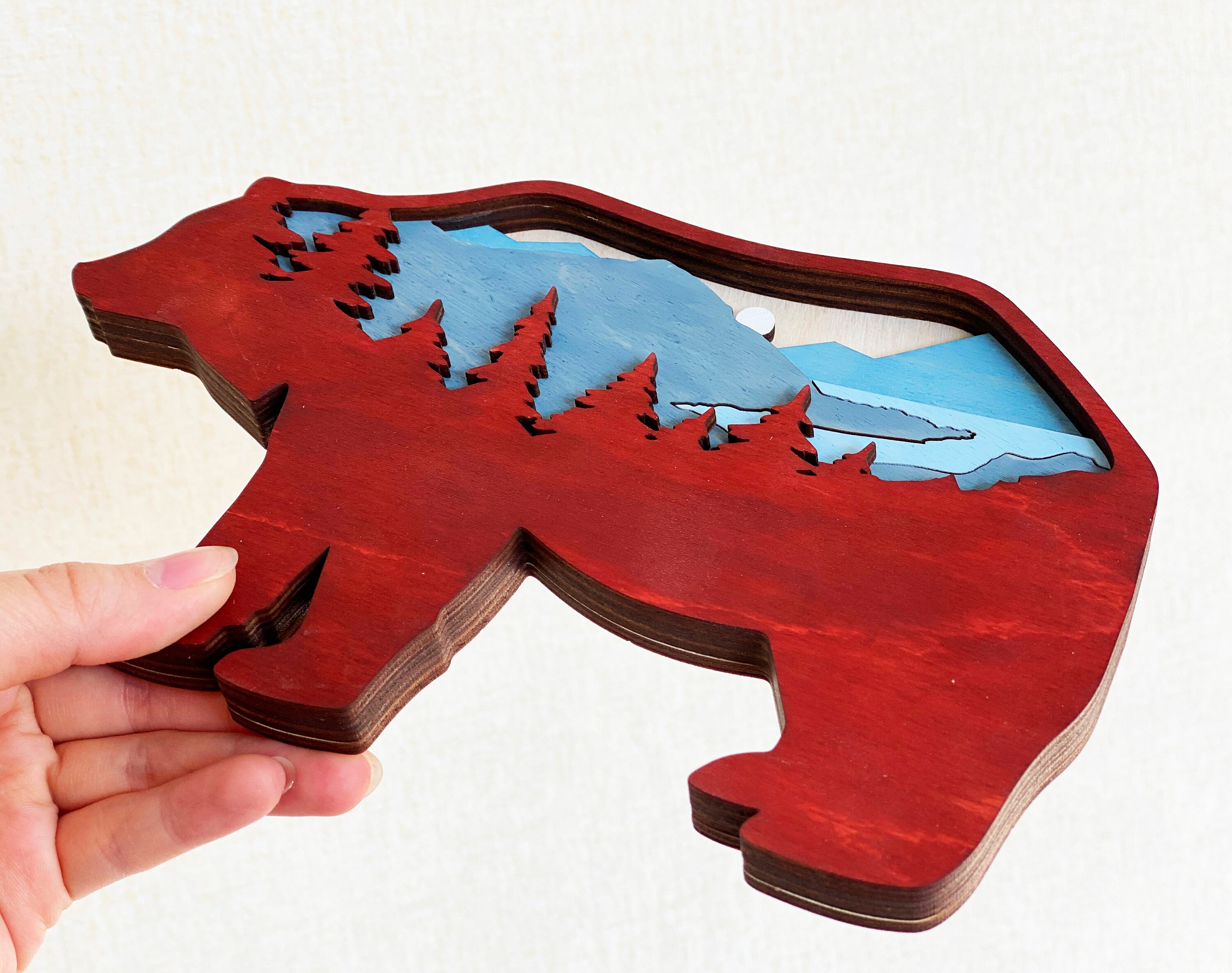 Bear laser cut files SVG Vector cutting plan Cnc files for | Etsy